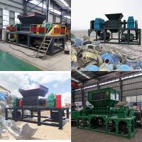 China Heavy Duty Metal Shredder Machine 22-110kW Twin Shaft Scrap Metal Recycling Shredder for sale