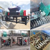 China Heavy Duty Metal Shredder Machine 22-110kW Twin Shaft Scrap Metal Recycling Shredder for sale