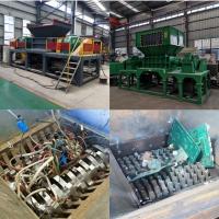 China Heavy Duty Metal Shredder Machine 22-110kW Twin Shaft Scrap Metal Recycling Shredder for sale