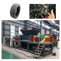 China Industrial Double Shaft Tire Shredder 30-45 ton Waste Tyre Shredding Machine 50-200mm Output for sale
