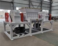 China High Capacity Two Shaft Shredder for Tire Recycling 50-200mm Output 2000kg for sale