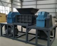 China High Capacity Two Shaft Shredder for Tire Recycling 50-200mm Output 2000kg for sale