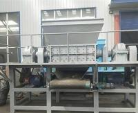 China High Capacity Two Shaft Shredder for Tire Recycling 50-200mm Output 2000kg for sale