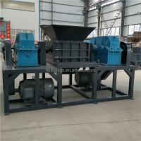 China Waste Rubber Tire Plastic Recycling Shredder Two Axis Crusher Eco-Friendly Solution for sale
