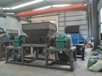 China Waste Rubber Tire Plastic Recycling Shredder Two Axis Crusher Eco-Friendly Solution for sale