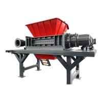 China Waste Rubber Tire Plastic Recycling Shredder Two Axis Crusher Eco-Friendly Solution for sale