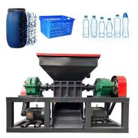 China Double Shaft Shredder 800-2200mm Chamber for Tire Rubber Metal Wood Plastic Waste Shredding for sale