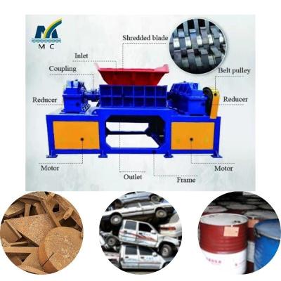 China Twin Shaft Metal Shredder 7.5-220KW Scrap Car Body Recycling Equipment for sale