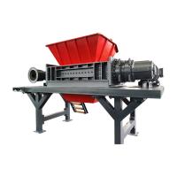 China Double Shaft Shredder 800-2200mm Chamber for Tire Rubber Metal Wood Plastic Waste Shredding for sale