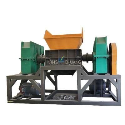 China Industrial Double Shaft Shredder 22-110kW for Metal Plastic E Waste 1-20t/h for sale