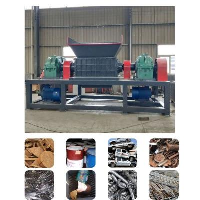 China Double Shaft Metal Shredder Machine 7.5-220KW for Scrap Iron Steel Aluminum Waste Recycling for sale