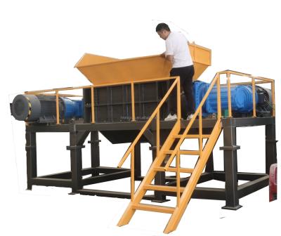 China Double Shaft Iron Shredder 22-110kW for Metal Bottle Cap Scrap Processing for sale