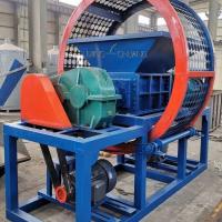China Industrial Rubber Tire Shredding Line 50-200mm Output Dual Shaft Shredder 15-220KW for sale