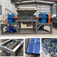 China Industrial Double Shaft Shredder for Scrap Metal 22-110kW Heavy Duty Shredding Machine for sale