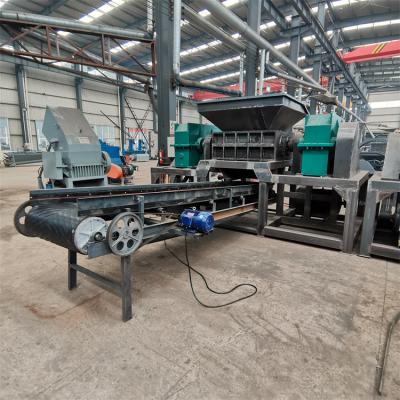 China Scrap Metal Shredder 22-110kW Twin Shaft Shredder for Iron Aluminum Copper Recycling for sale