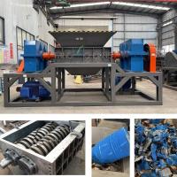 China Scrap Metal Shredder 22-110kW Twin Shaft Shredder for Iron Aluminum Copper Recycling for sale
