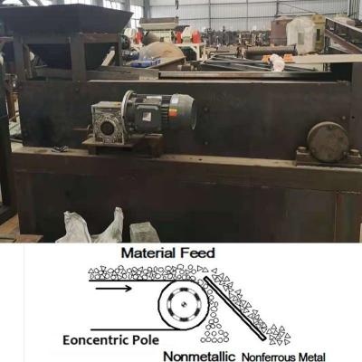 China Machinery Test Provided Eddy Current Sorting Machine for Metal Scraps Plastic Rubber for sale