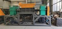 China Heavy Duty Twin Shaft Metal Shredder 22-110kw for Scrap Aluminum Profile Car Engine for sale