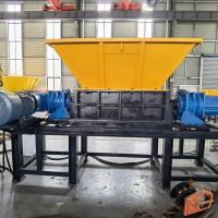 China Heavy Duty Twin Shaft Scrap Metal Shredder 22-110kw Planetary Reducer Recycling Machine for sale