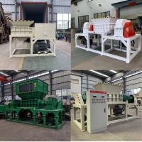 China Heavy Duty Twin Shaft Scrap Metal Shredder 22-110kw Planetary Reducer Recycling Machine for sale