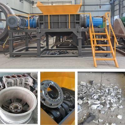 China MCS-1000 30kwx2 Automatic Metal Scrap Iron Aluminum Copper Shredder with Planetary Reducer for sale