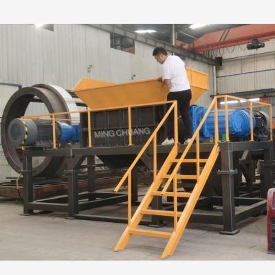 China Heavy Metal Shredder with Magnetic Separation 330x190x220cm Twin Shaft 22-110kW for sale