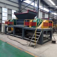 China Heavy Metal Shredder with Magnetic Separation 330x190x220cm Twin Shaft 22-110kW for sale