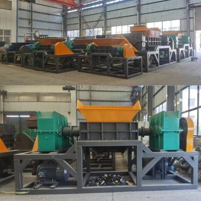 China Heavy Duty Metal Shredder with Planetary Reducer 22-110kW Twin Shaft Scrap Recycling for sale