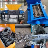 China Hummer Twin Shaft Metal Scrap Shredder Crusher 22-110kw for Iron Wire Recycling for sale