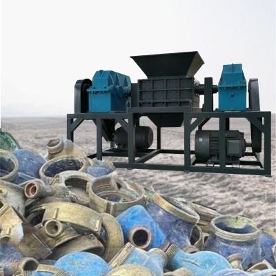 China Custom Twin Shaft Shredder Machine for Scrap Metal Car Trucks Aluminum Alloy Wheel 22-110kW for sale