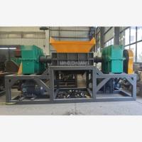 China 55kw*2 Electric Double-Shaft Shredder for Scrap Metal Recycling 8-15t/h for sale