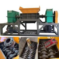 China Double Shaft Scrap Metal Shredder 22-110kW Heavy Duty Car Parts Recycling Machine for sale