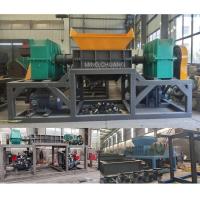 China Double Shaft Metal Shredder 22-110kW Scrap Iron Aluminum Shredding Machine for sale