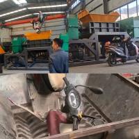 China Double Shaft Metal Shredder 22-110kW Scrap Iron Aluminum Shredding Machine for sale