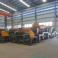China Industrial Metal Shredder 22-110kW Twin Shaft Shredding Machine for Scrap Iron Aluminum Car Recycling for sale