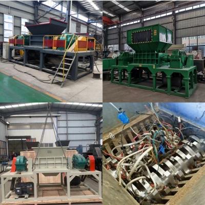 China 3200x2000x1900mm Twin Shaft Metal Shredder 110kW for Scrap Copper Aluminum Cable Recycling for sale
