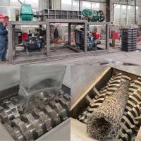 China 3200x2000x1900mm Twin Shaft Metal Shredder 110kW for Scrap Copper Aluminum Cable Recycling for sale