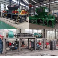 China Industrial Twin Shaft Metal Shredder 22-110kW for Scrap Iron Can Aluminum Shredding Recycling for sale