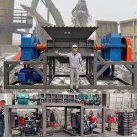 China Industrial Twin Shaft Metal Shredder 22-110kW for Scrap Iron Can Aluminum Shredding Recycling for sale