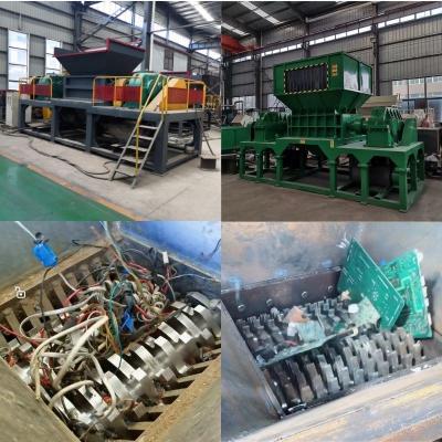 China Fully Automatic Twin Shaft Shredder 2600x2000x1900mm for Metal Scrap Aluminum Can Recycling for sale