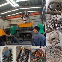 China Industrial Metal Crusher Shredder 22-110kW Twin Shaft Scrap Steel Recycling Machine for sale