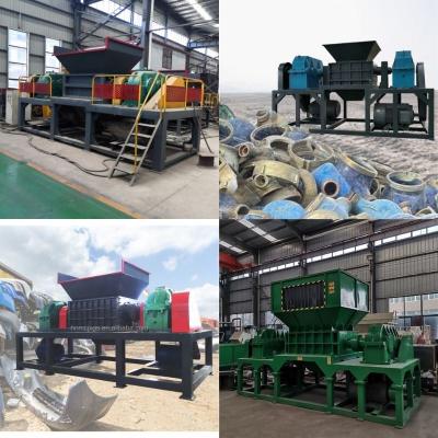 China 2024 Metal Recycling Aluminum Block Shredder Twin Shaft 22-110kw 1-20t/h for sale