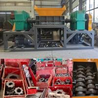 China Double Shaft Shredder MCS-800 22kw 1-2tph for Scrap Metal Waste Recycling for sale
