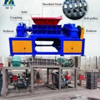 China Industrial Double Shaft Metal Scrap Shredder 22-110kw Copper Wire Recycle Machine for sale