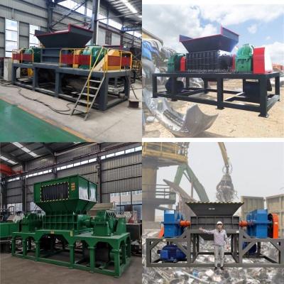 China Double Shaft Scrap Metal Shredder 55kwx2 Heavy Duty Cutting Machine for Recycling for sale