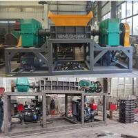 China Double Shaft Scrap Metal Shredder 55kwx2 Heavy Duty Cutting Machine for Recycling for sale