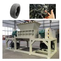 China Double Shaft Tire Shredder 50-200mm Output Waste Rubber Recycling Machine 15-220kW for sale