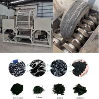 China Waste Rubber Tire Recycling Machine Scrap Tyre Shredder Equipment 7.5x3.5x4.4m 90kW for sale