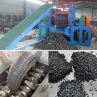 China Industrial Double Shaft Tire Shredder 380V 50-200mm Output DC53 Blades Recycling Machine for sale