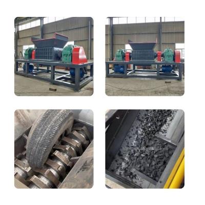 China Scrap Metal Double Shaft Shredding Machine Tire Shredder Equipment Customized Request for sale